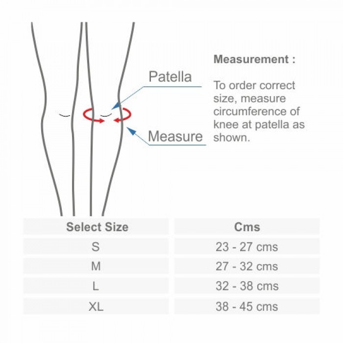 Buy Knee Support with Open Patella | Elastic Knee Support | Knee Cap ...